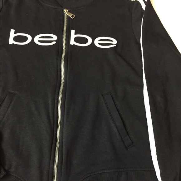 bebe | Jackets & Coats | Womens Black And White Medium Bebe Track Style ...